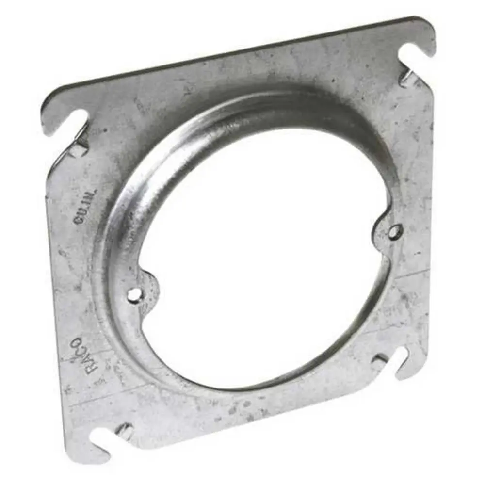 4" Square Cover, Raised, 1/2" Open, Ears 2-3/4" O.C