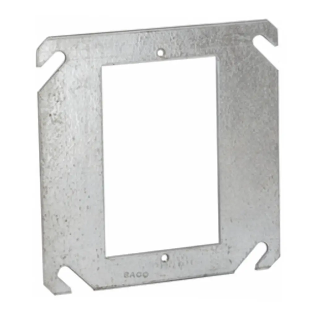 4" Square Single Device Cover, Flat