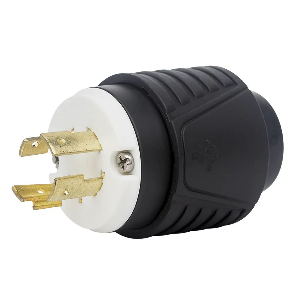20A, 3-Pole 4-Wire Locking Device Plug, 480 VAC