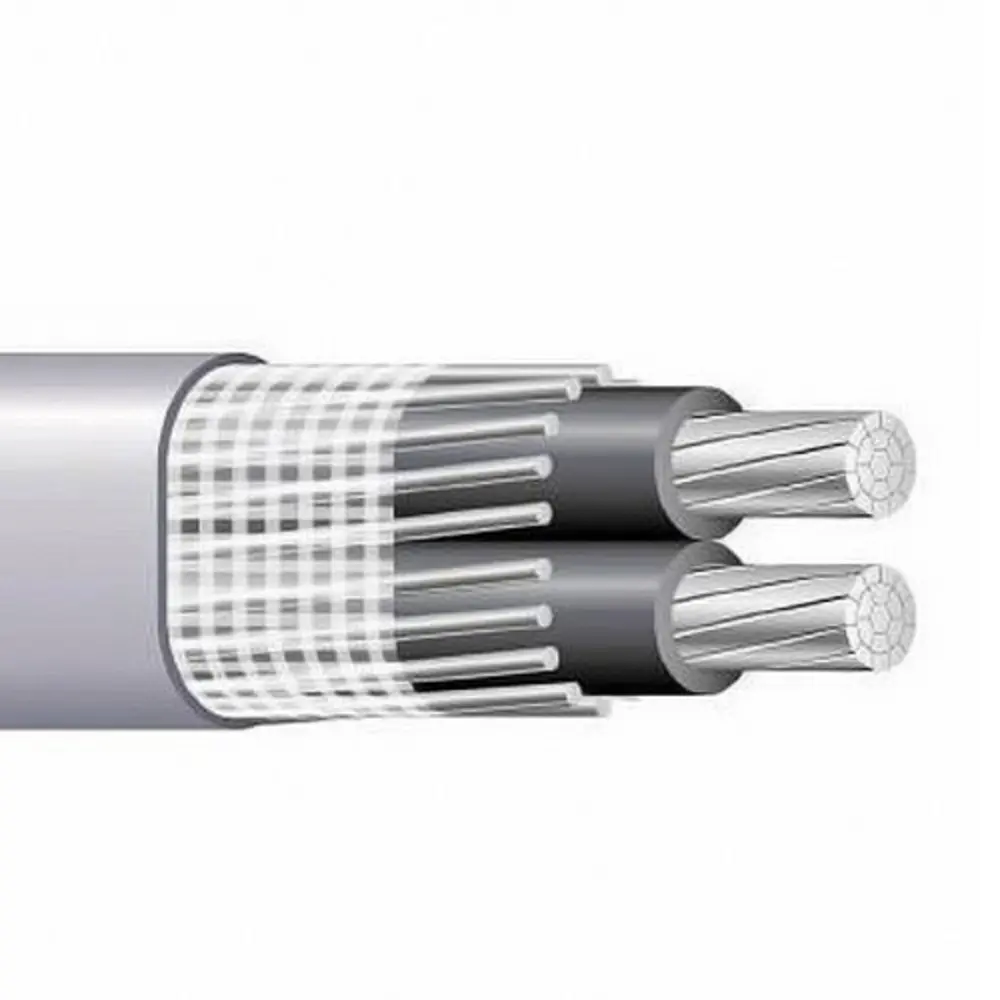 2AWG, Stranded, Service Entrance Cable, Aluminum, 3 Conductor, Reel of ...