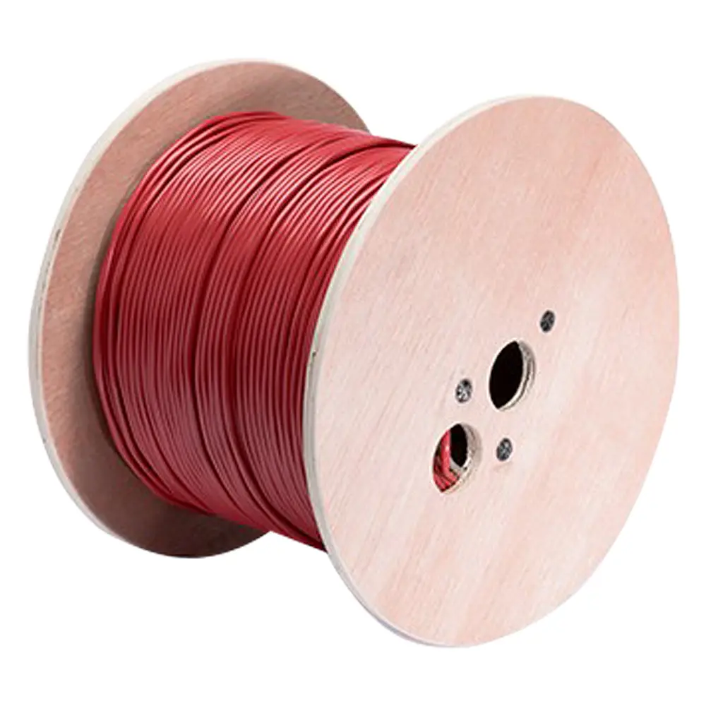1000' Red, 18 AWG, Solid, 1 Pair, Shielded Non-Plenum Fire Alarm Cable ...