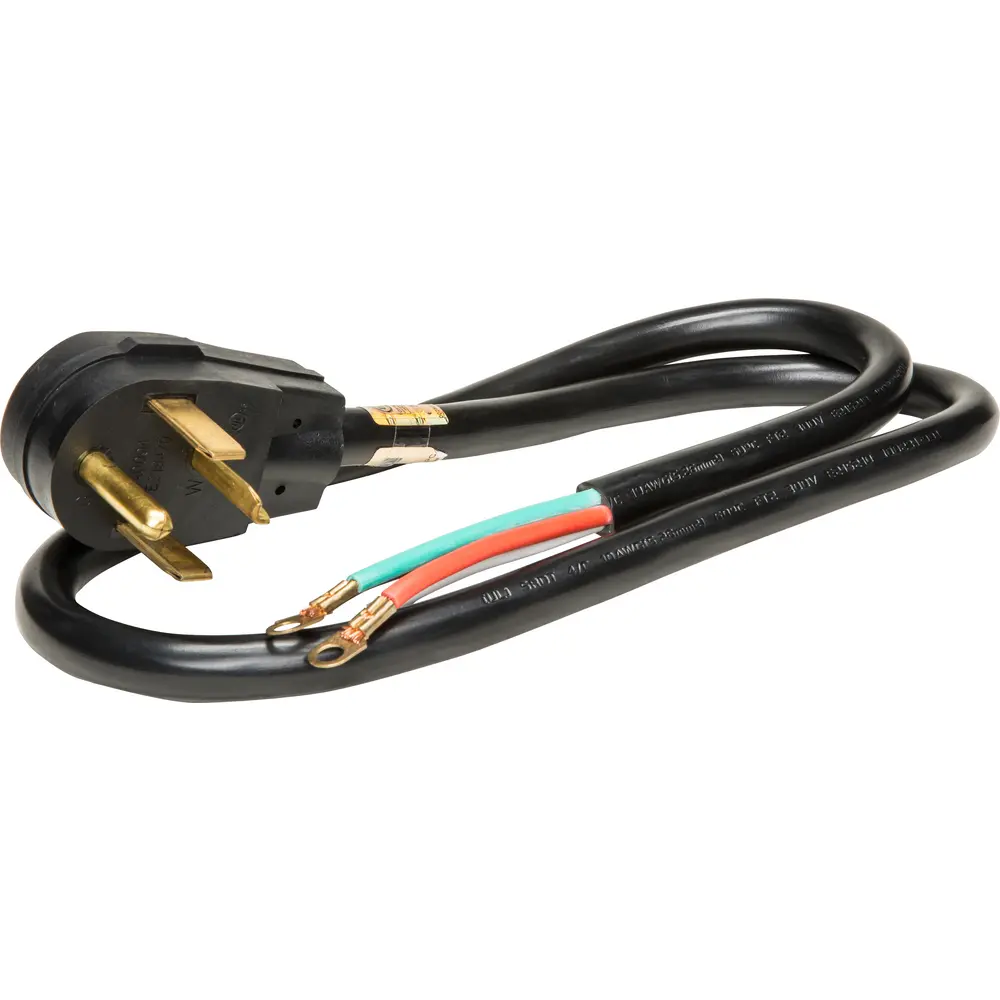 4ft 30A 10/4AWG Dryer Cord, 10-30 Plug