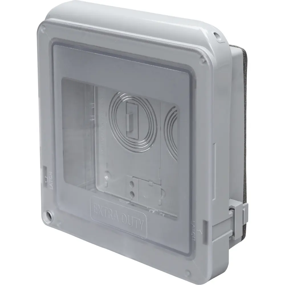 2-Gang Expandable Weatherproof In-Use Cover, Extra-Duty, 2" Depth, Gray