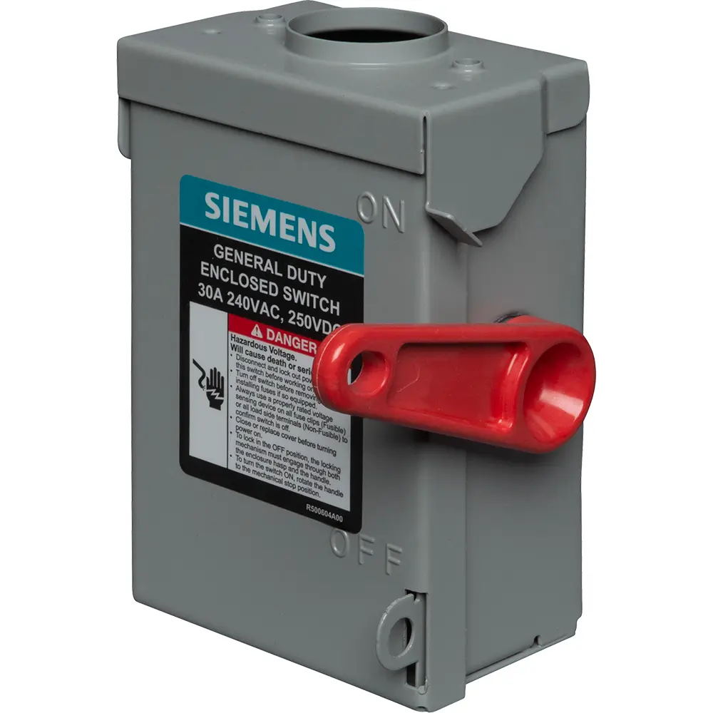 Lockable Disconnect Switch Leviton EDSR 23 30 Amp Non Fused