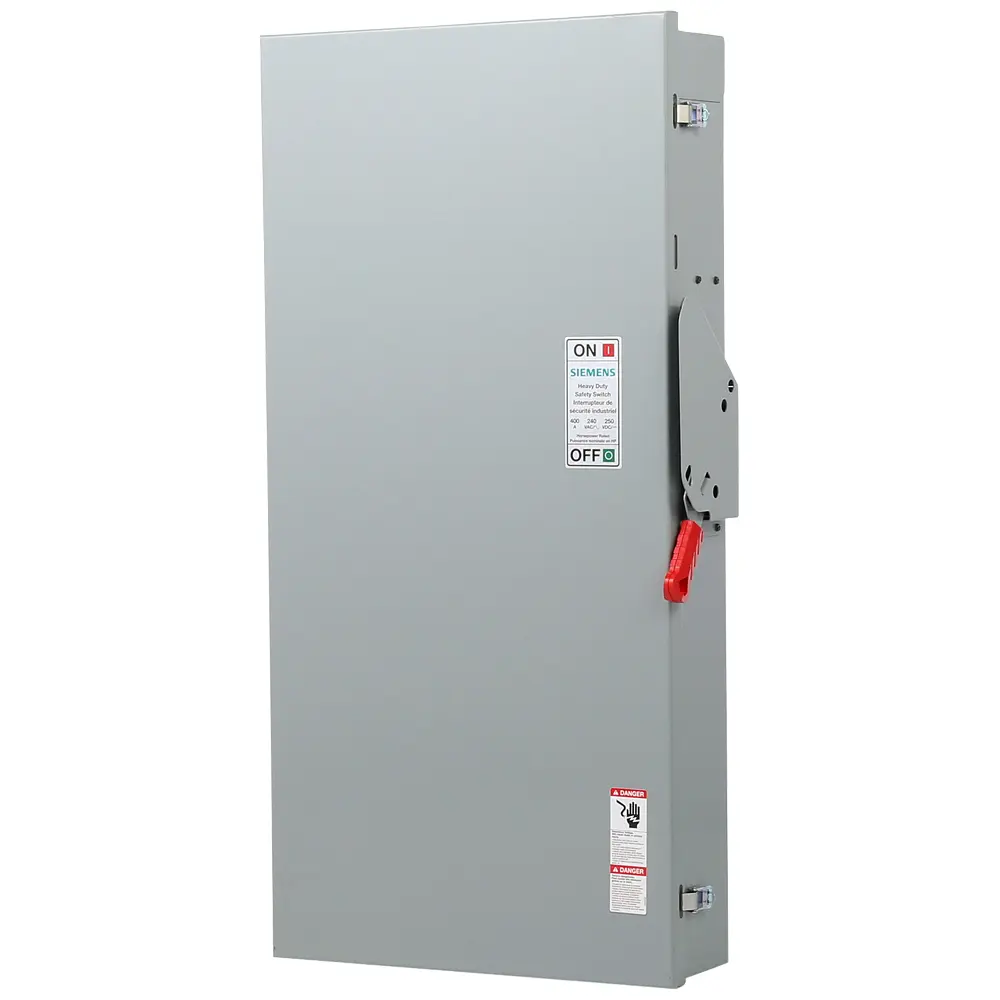 400A 240V 3-Pole Safety Switch, Fused w/ Neutral NEMA 1 Heavy-Duty