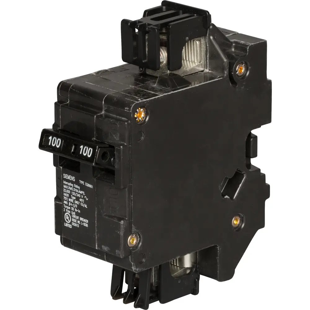 Type EQ Circuit Breaker, 100A, 120/240 VAC, 2-Pole