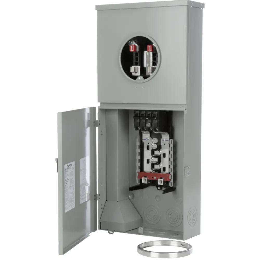 200 A 120/240 VAC Single-Phase 4-Jaw Ringless Meter Base w/ Main ...