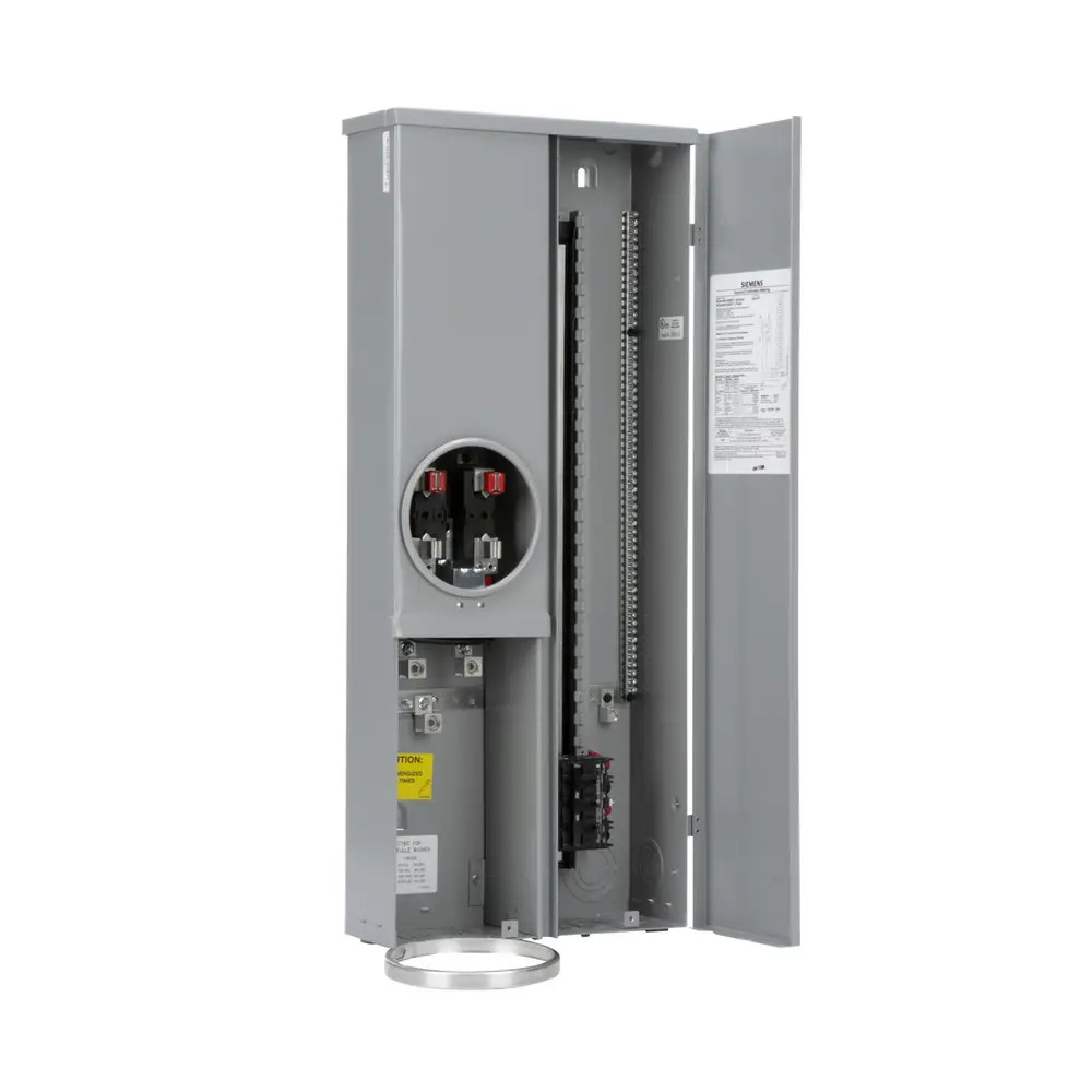 200 A 120/240 VAC Single-Phase 20 Space Low Voltage Main Breaker Meter ...