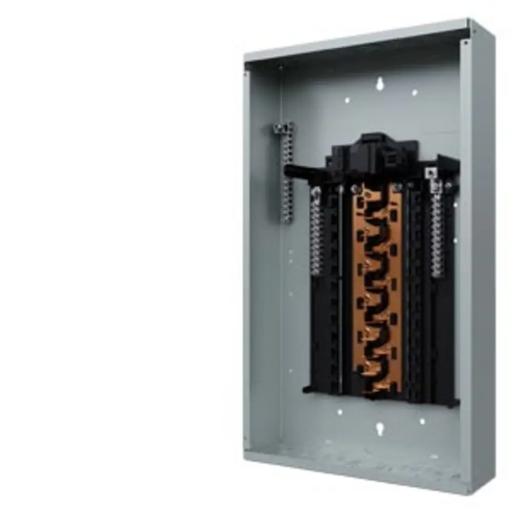 Load Center, Main Breaker, 100A, 120/240VAC, Single-Phase, NEMA 1
