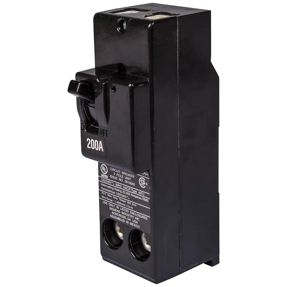 Circuit Breaker, Main Breaker, Plug-In, 175A, 120/240VAC, 2-Pole