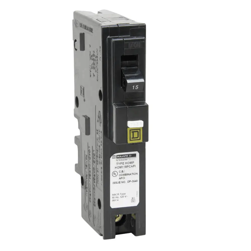 15 A Single-Pole 120 VAC Homeline™ Plug-On Combo Arc Fault Circuit Breaker