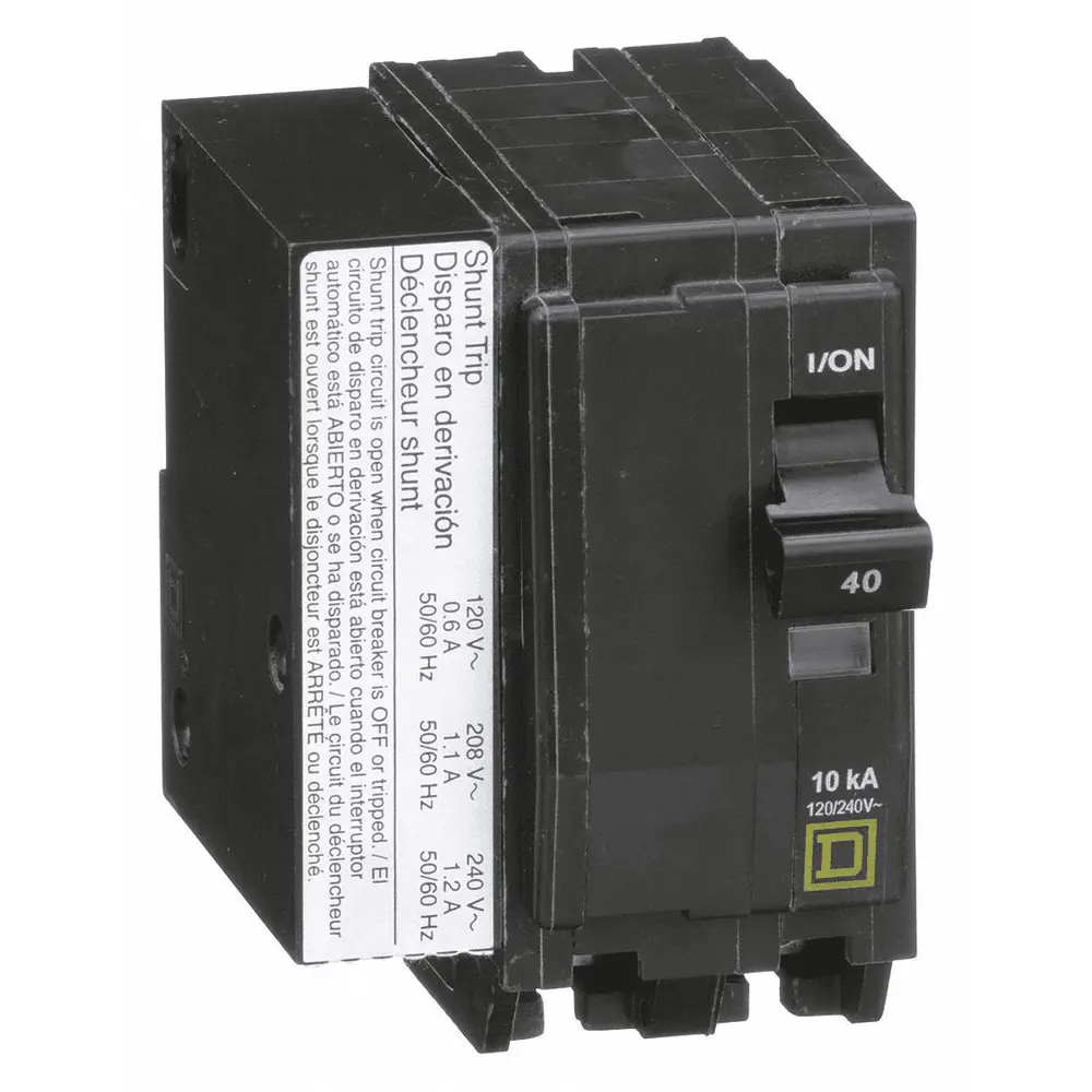 Circuit Breaker, Arc Fault, Plug-In, 40A, 120/240VAC, 2-Pole