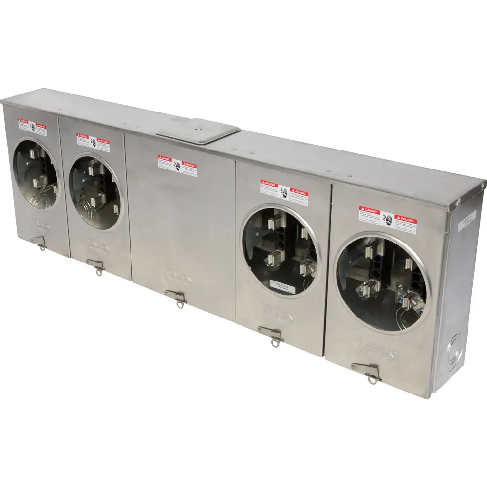 4 Jaw Meter Base Single-Phase, 200A, 4-Terminals, 4-Position, 600V