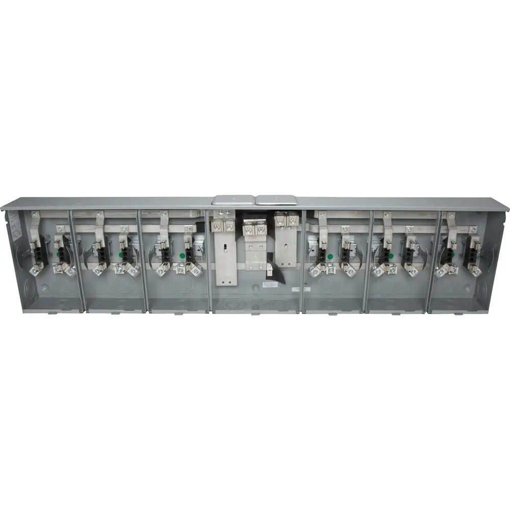 200 A 600 VAC 6-Position 4-Jaw Ringless Meter Socket, OH/UG