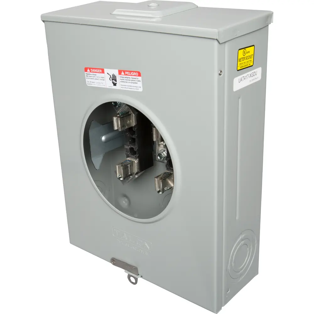 200 A Single-Position 4-Jaw Ringless Meter Socket, OH/UG Duke