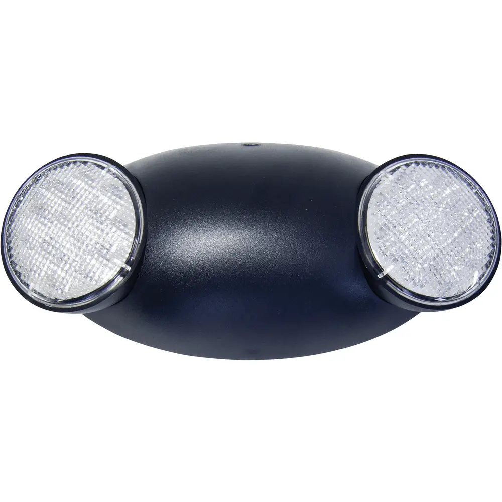 120/277 VAC, Mini LED Emergency Light, 2 High Lumen Heads, Black