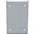 Single-Gang Weatherproof Blank Cover, PVC, Gray