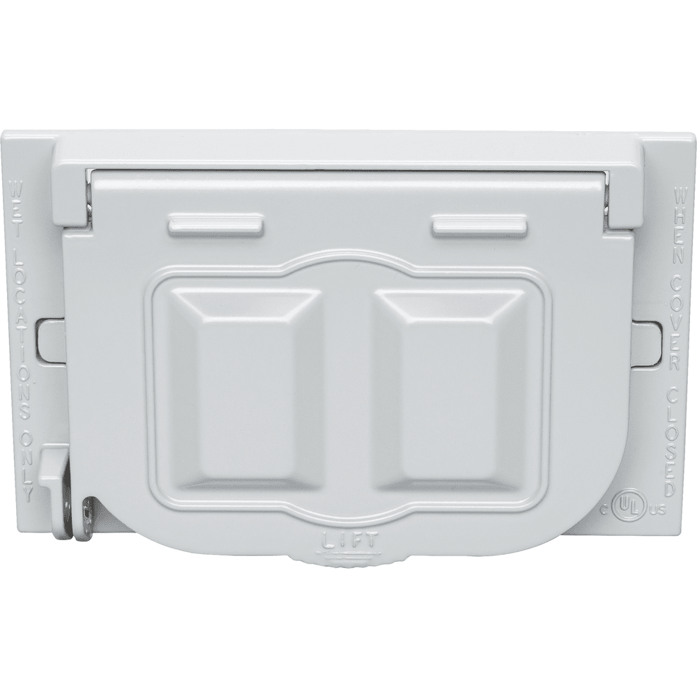 BWF FCL-MUSE-V Single-Gang Lockable Horizontal Weatherproof Cover, Gray ...