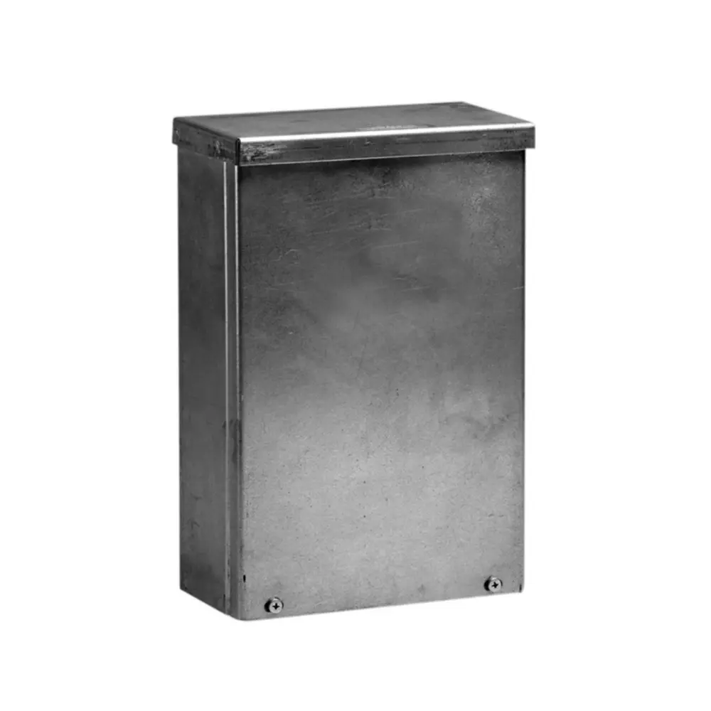 Electrical Enclosure, Screw Cover, 6 x 6 x 6 in., NEMA 3R, Gray, No KO's