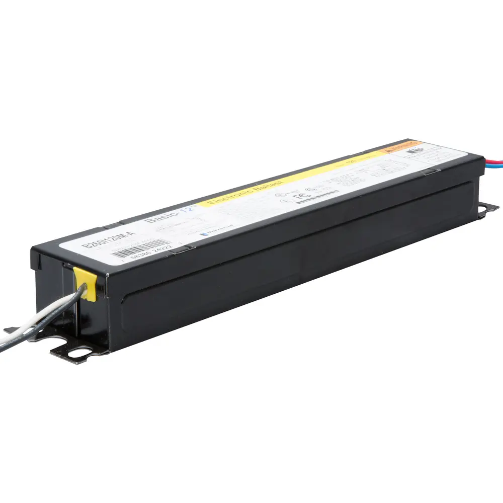 T12 High Frequency Electronic Ballast, 2-Lamp, Instant Start, 120 VAC