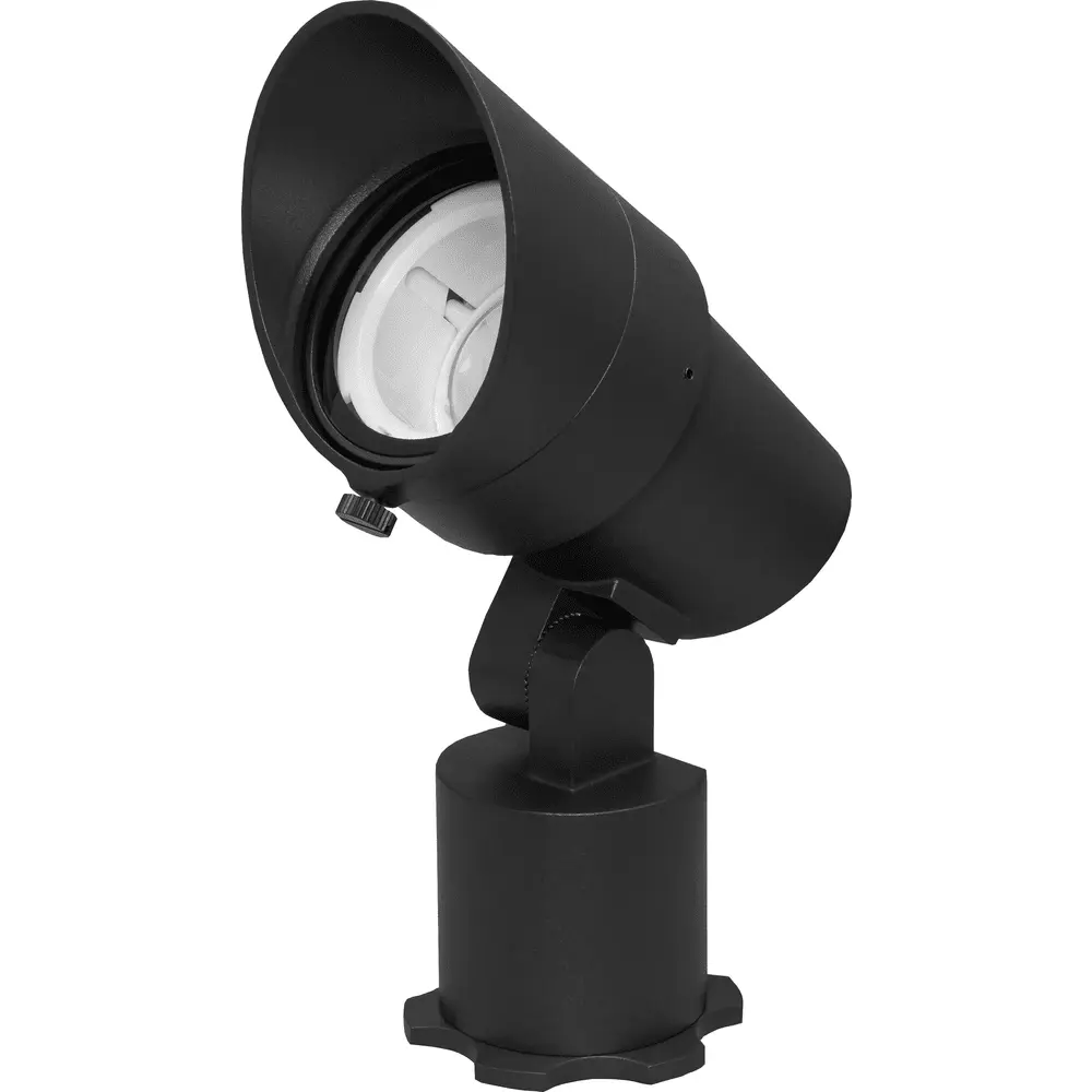 Accent Landscape Luminaire, 2700K, 12 VAC, Black on Aluminum