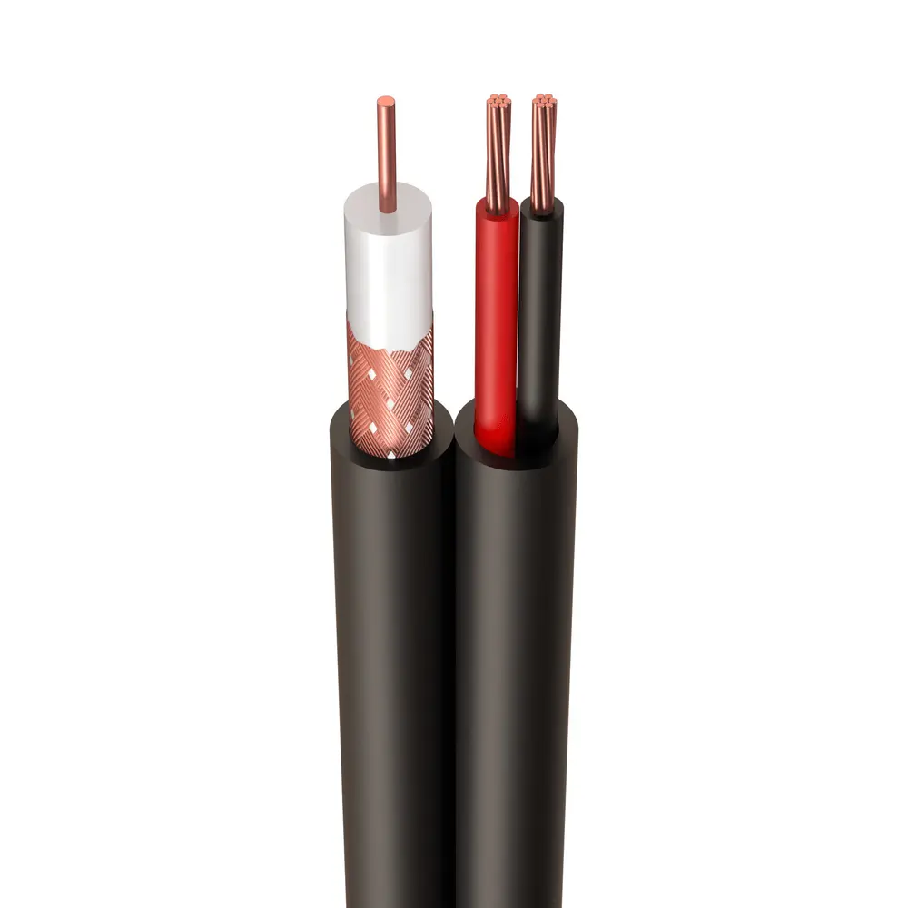 20AWG-18AWG, Data Cable, Copper, Black, 2 Conductor, Reel of 500ft