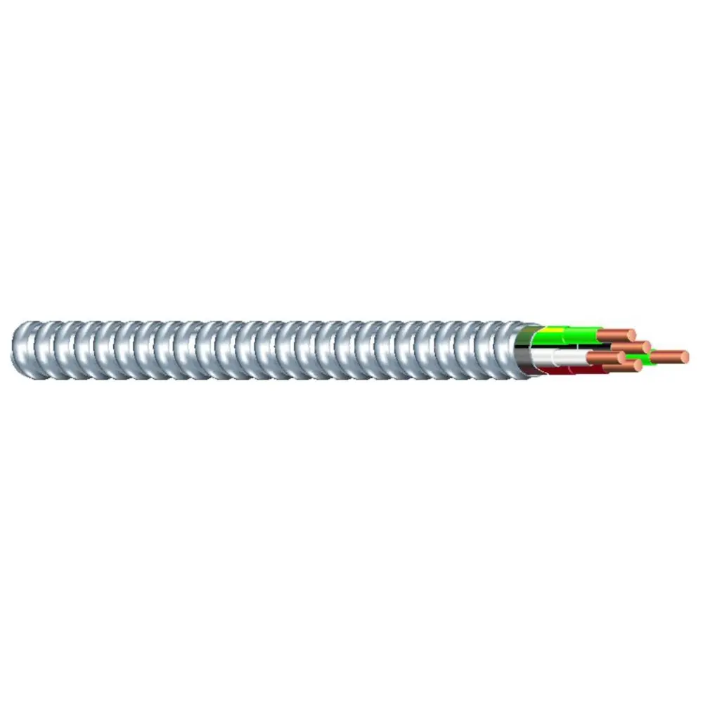 12AWG, Solid, MC Cable, Copper, 2 Conductor, Cut Length
