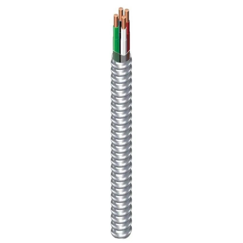 12AWG, Solid, MC Cable, Copper, 3 Conductor, Cut Length