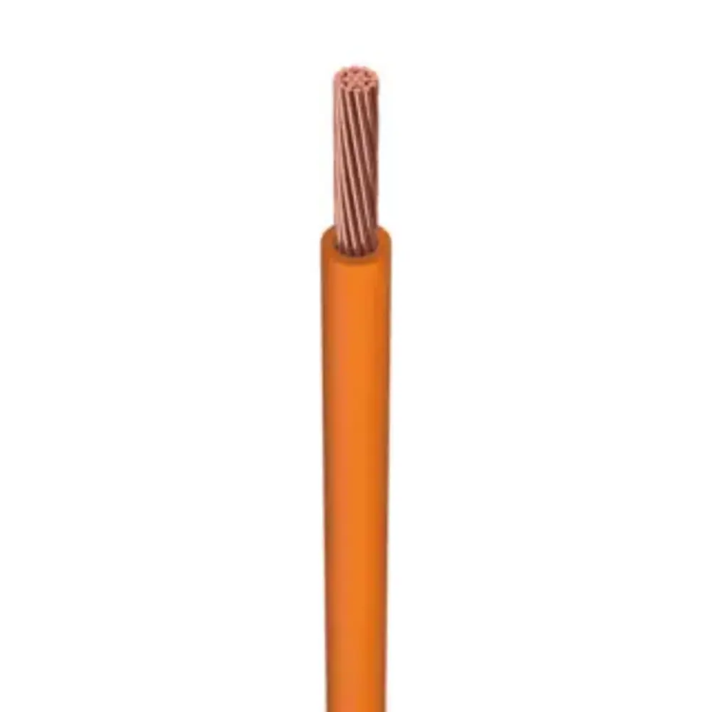 MTW Wire, 10AWG, Stranded, Copper, Orange, 1 Conductor, Reel of 500ft