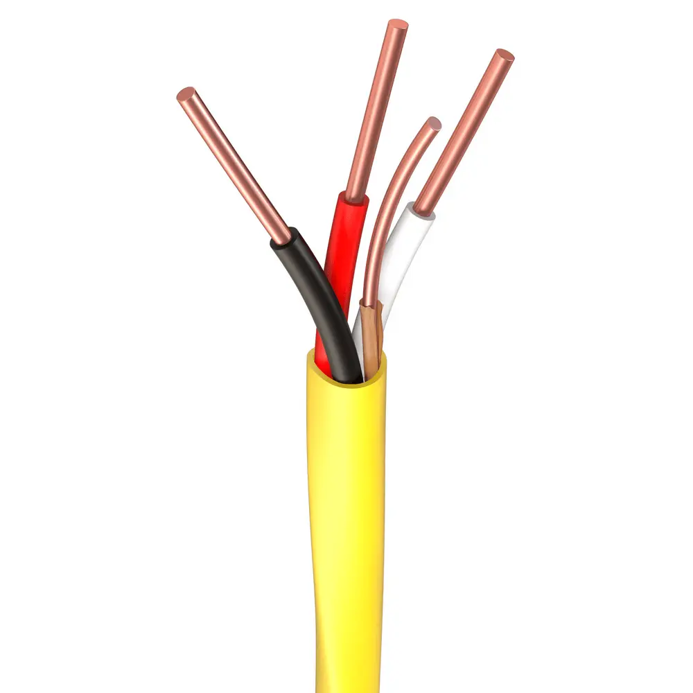 12AWG, Solid, NM-B Cable, Copper, 3 Conductor, Reel of 250ft