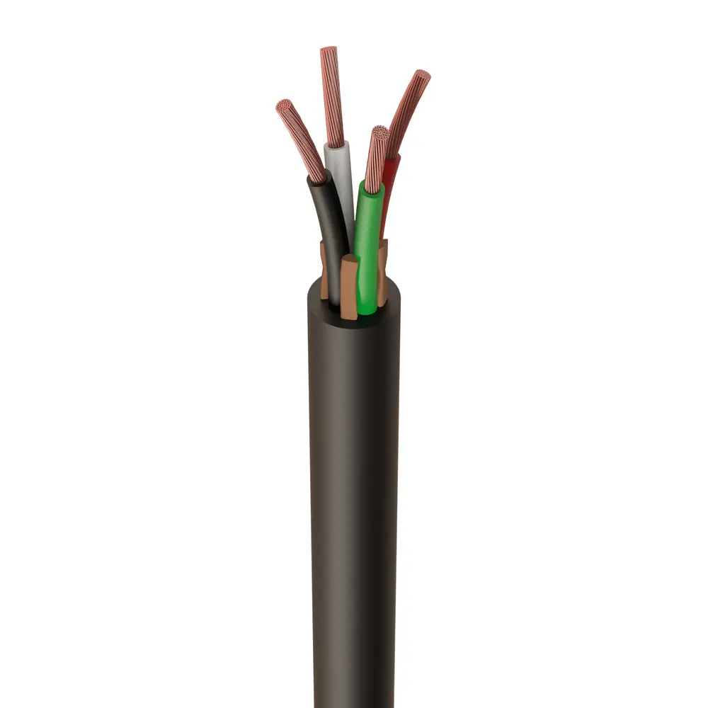 14AWG, Stranded, Portable Cord, Copper, 4 Conductor, Cut Length