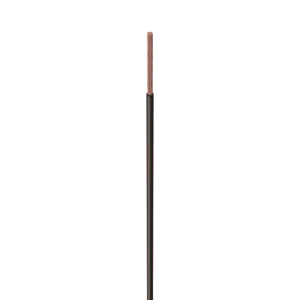 TFFN Wire, 16AWG, Stranded, Copper, Black, 1 Conductor, Reel of 500ft