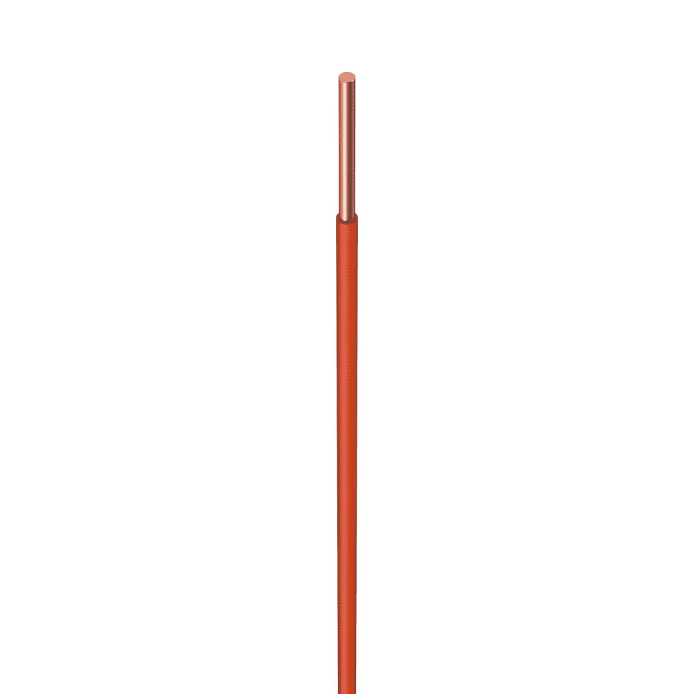 12AWG, Solid, THHN Wire, Copper, Orange, 1 Conductor, Reel of 2500ft