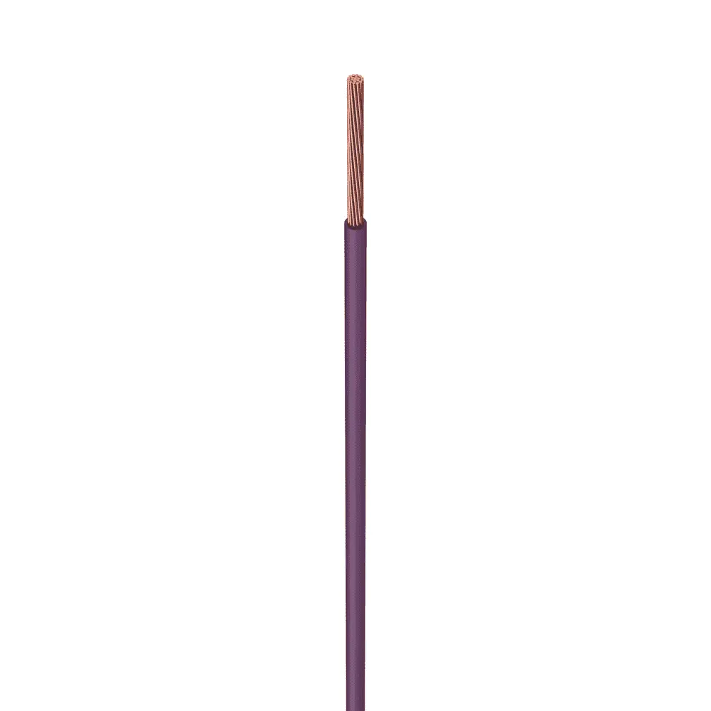 THHN Wire, 12AWG, Stranded, Copper, Purple, 1 Conductor, Reel of 2500ft