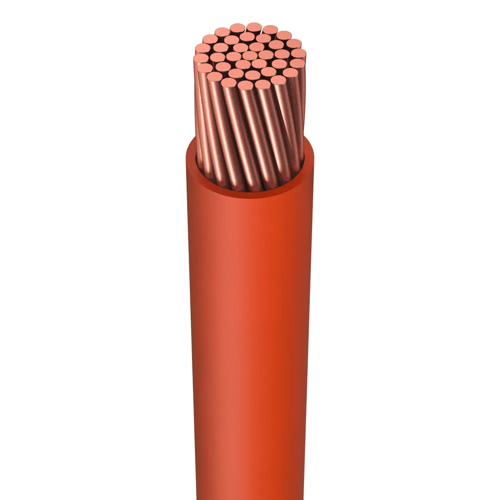 500MCM, Stranded, THHN Wire, Copper, Orange, 1 Conductor, Cut Length