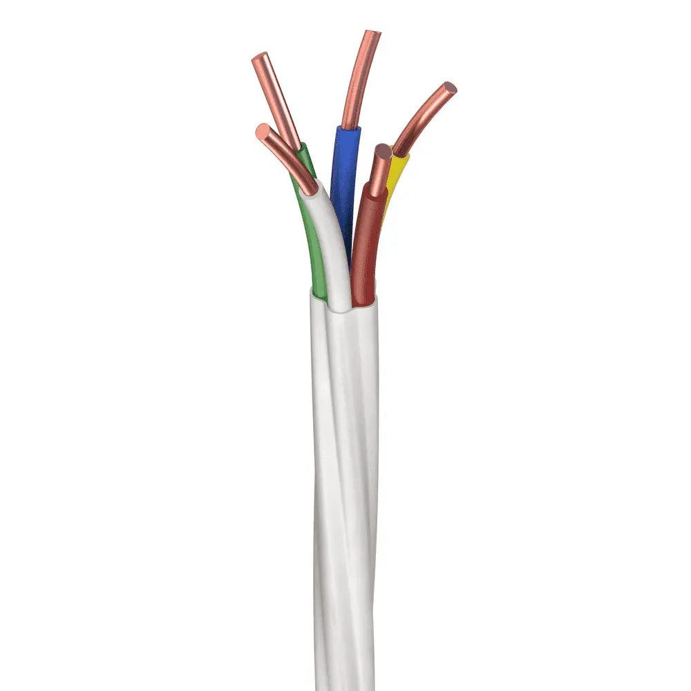 18AWG, Solid, Thermostat Wire, Copper, 5 Conductor, Reel of 250ft