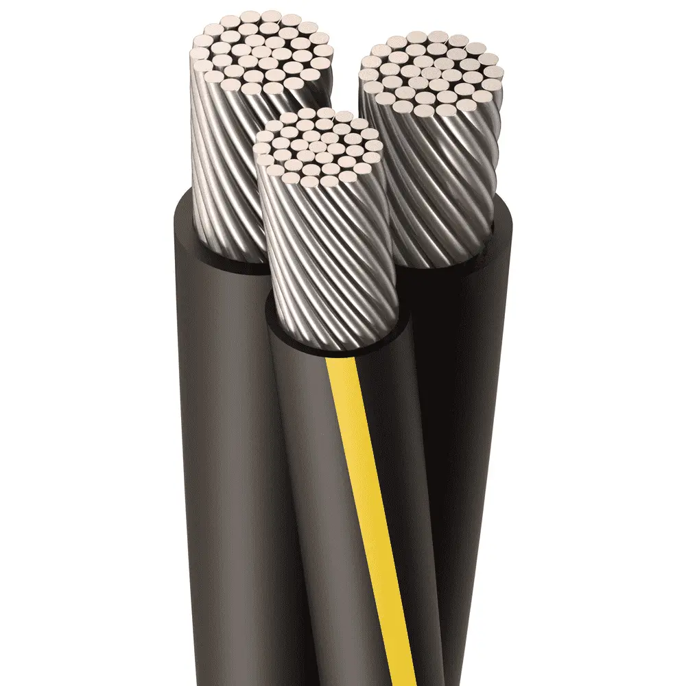500MCM-500MCM-350MCM, Stranded, Direct Burial Cable, Aluminum, 3 ...