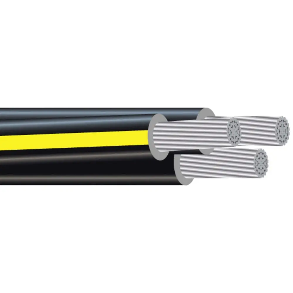 4AWG, Stranded, URD, Aluminum, 3 Conductor, Cut Length
