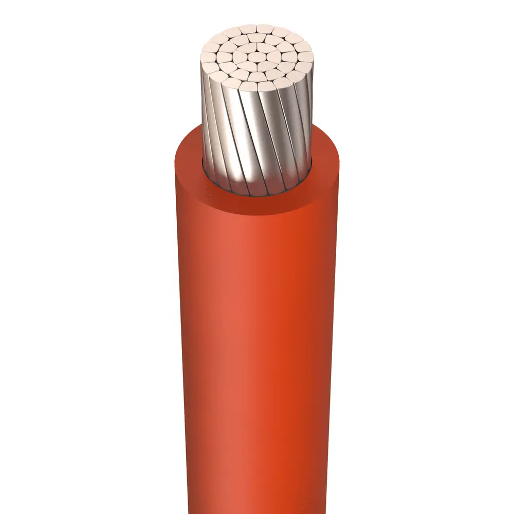 350MCM, Stranded, XHHW Wire, Aluminum, Orange, 1 Conductor, Cut Length