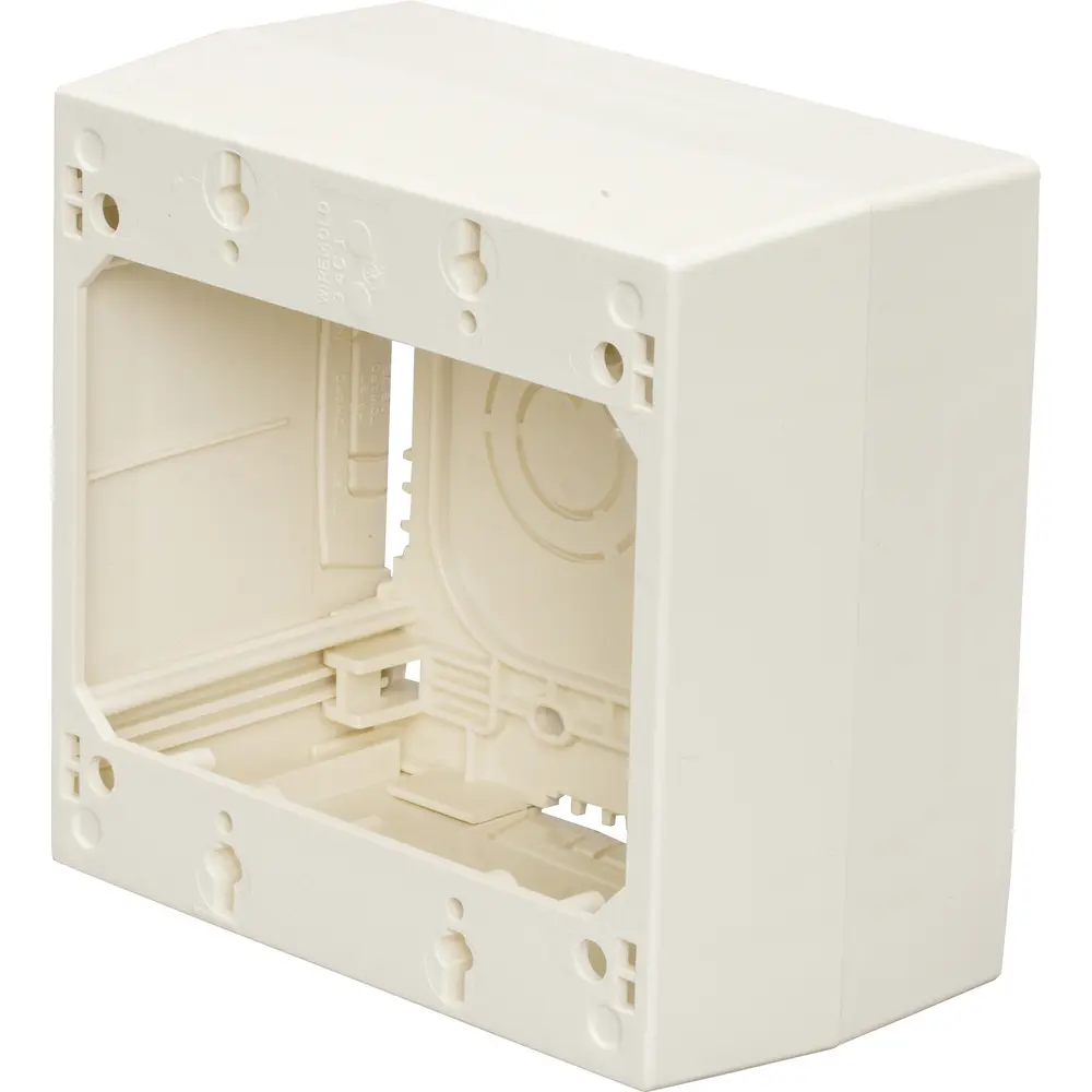 400/800/2300/2300D 2-Gang Extra Deep Device Box Fitting, Ivory