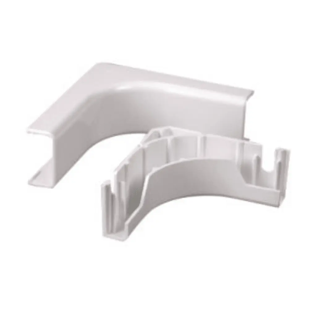 Elbow Fitting, Radiused Internal, PVC, Ivory, Uniduct 2800 Series