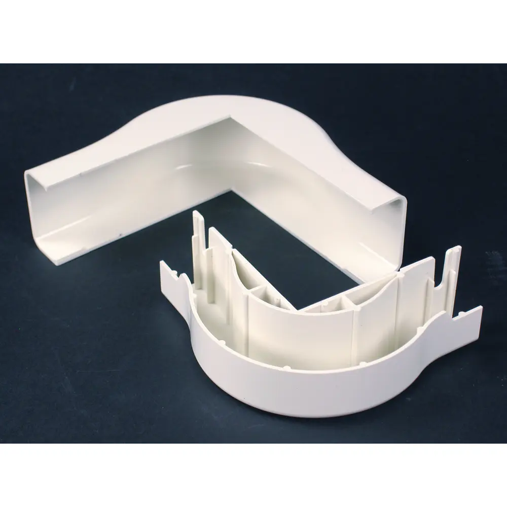 Elbow Fitting, Radiused External, PVC, Ivory, Uniduct 2900 Series