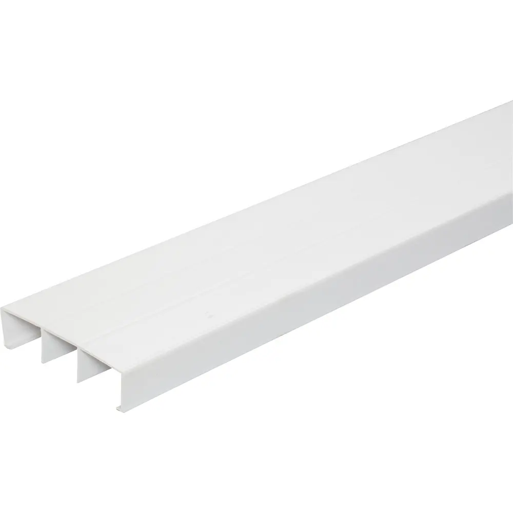 Divided Raceway Base, PVC, White, 5500 Series