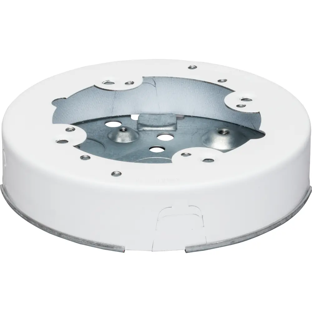 500/700 Solid Base Fixture Box Fitting, 4-3/4" Outer Diameter, White