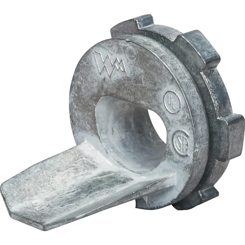 Box Connector, 1/2", Galvanized Steel, Silver, 500/700 Series