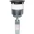 Evolution™ 6AT Prewired Poke Thru Device, Flush Style Cover, Black