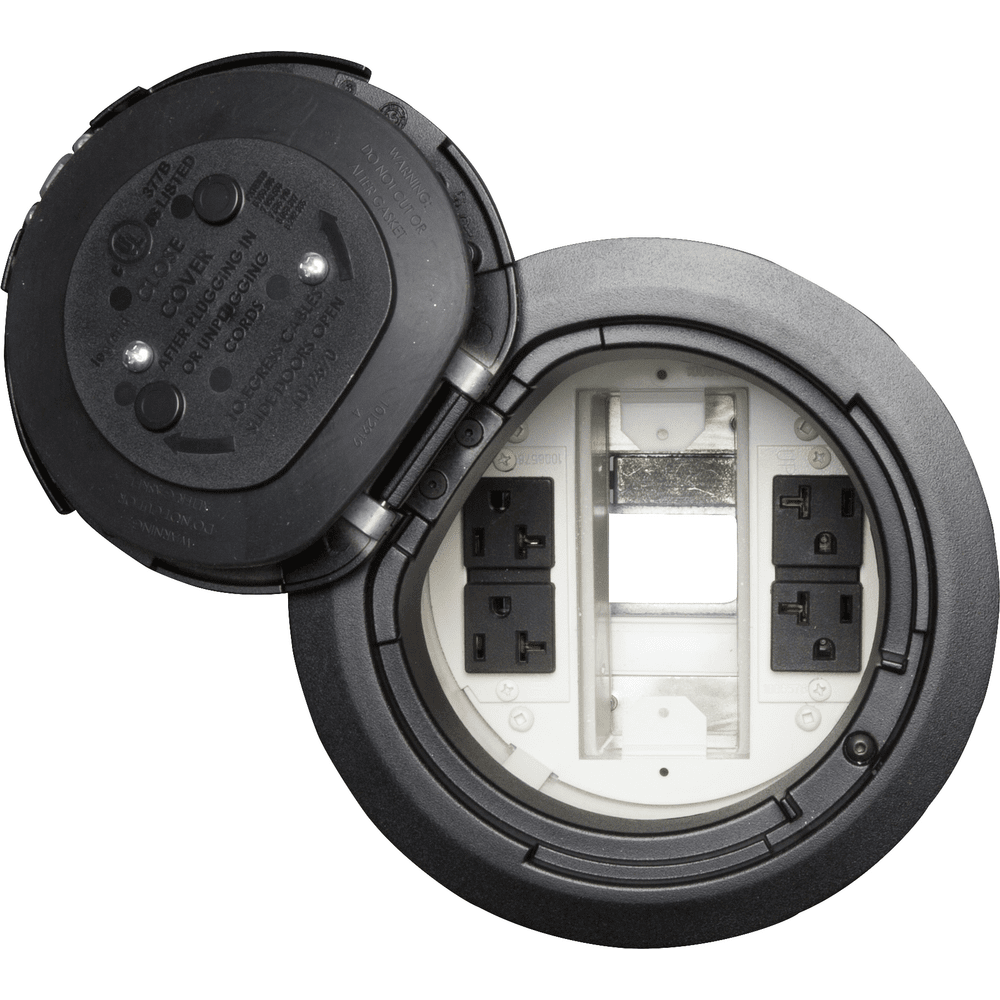 Legrand-Wiremold 6ATC2PBK 6AT Prewired Evolution Poke Thru Device ...