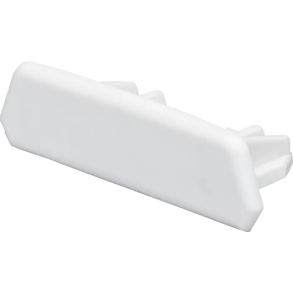 Blank End Fitting, Plastic, White, 800