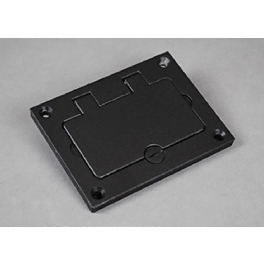 Omnibox® Rectangular Black GFI Cover Plate, Black