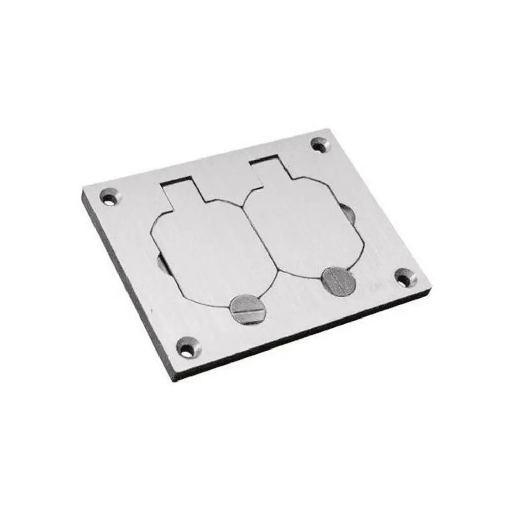 Omnibox® Rectangular Duplex Cover Plate, Aluminum